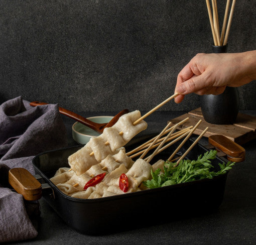 Omadeng Frozen Square Fish Cake Skewered, 500g - The Butcher's Dining