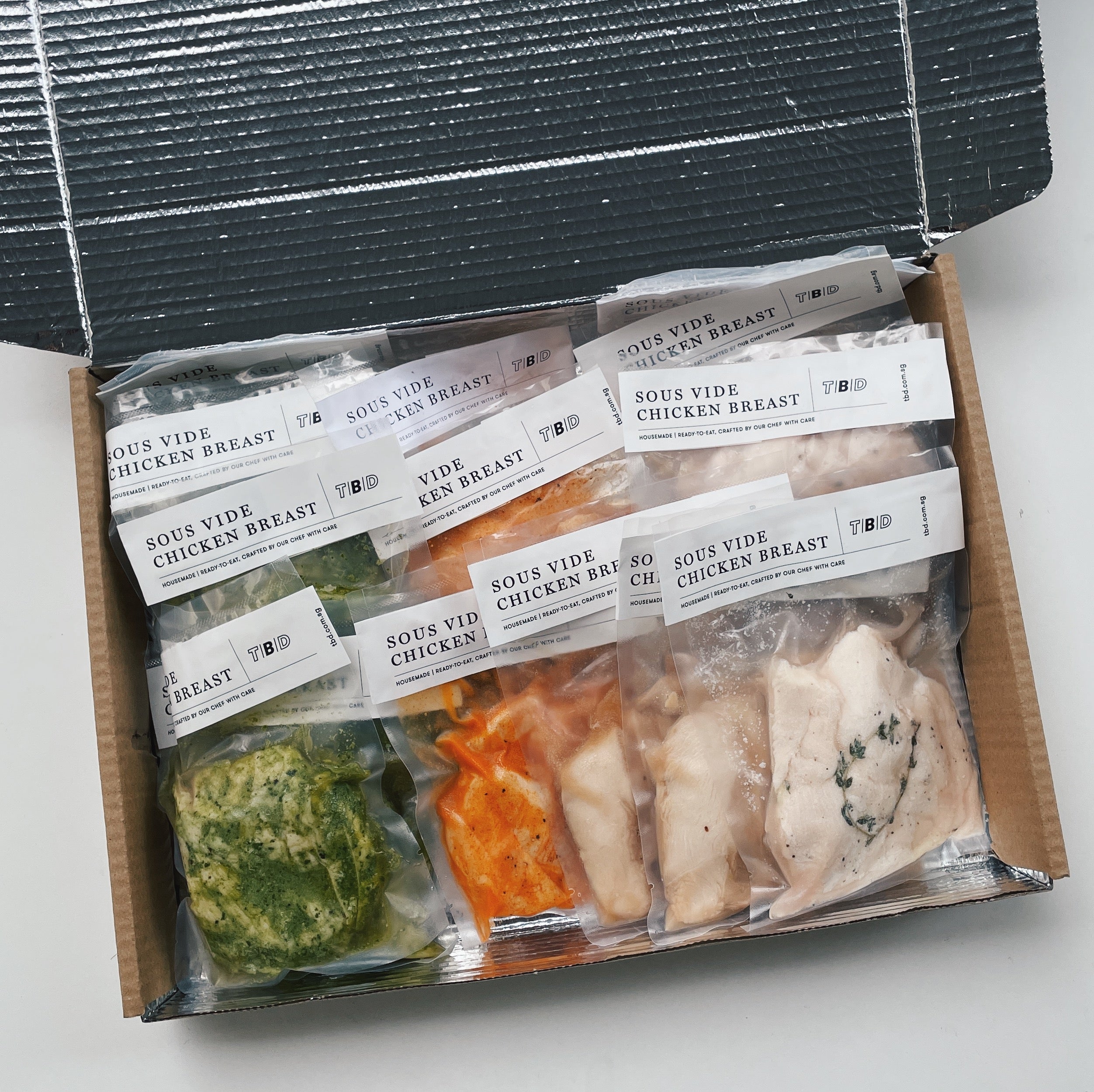 Sous Vide Chicken Variety Box Frozen, 14 pieces - The Butcher's Dining