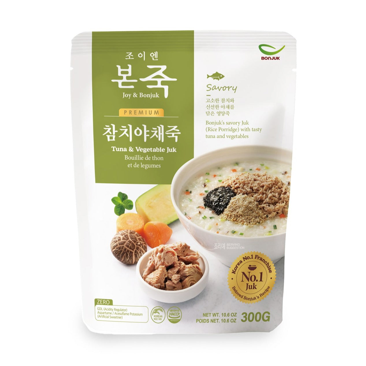 Bonjuk Tuna Vegetable Porridge, 300g - The Butcher's Dining